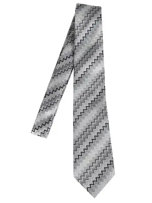 Missoni Silk Neck Tie - Grey