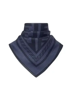 Fendi Silk And Wool Bandana - Blue