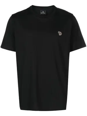 Paul Smith Zebra Logo Cotton T-shirt - Black