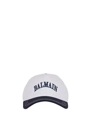 Balmain Cotton Cap - White