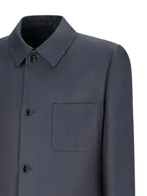 LARDINI Shirt With Pocket - Blue