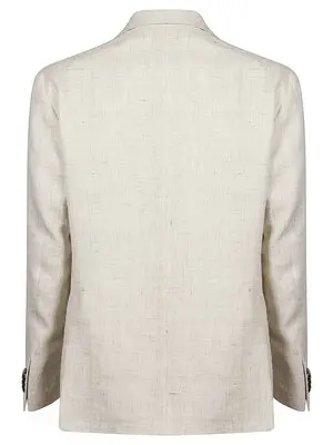 Tagliatore Linen And Wool Blazer - Grey