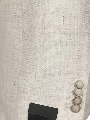 Tagliatore Linen And Wool Blazer - Grey