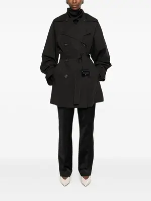 TOTEME Cotton Trench Coat - Black