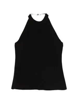 Norma Kamali Halterneck Top - Black
