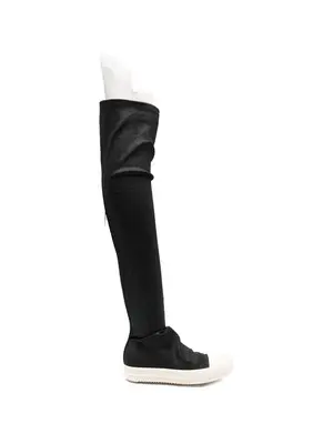 Rick Owens Canvas Denim Boots