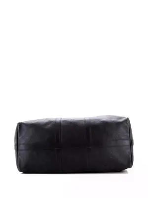 LOUIS VUITTON Keepall Bandouliere 50 Travel Bag Monogram Shadow Leather - Black