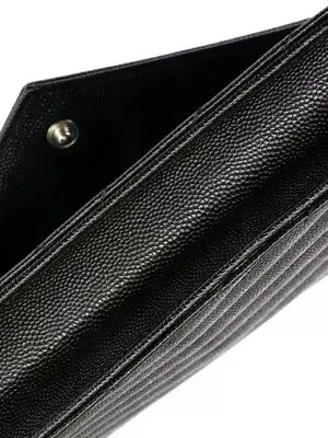 Saint Laurent Monogram Wallet On Chain - Black