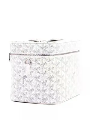 Goyard Muse Vanity Case Coated Canvas Pouch - White