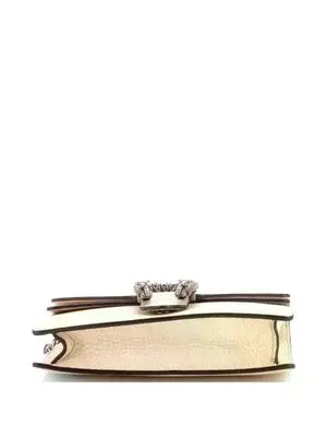 Gucci Dionysus Leather Super Mini Clutch Bag - Neutrals