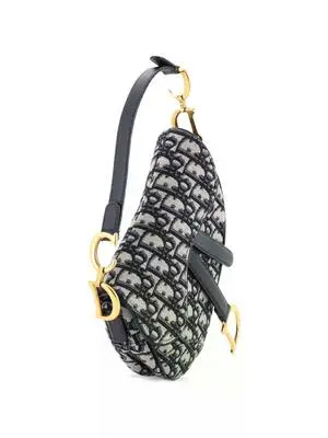 Dior Saddle Handbag Oblique Canvas Mini Shoulder Bag - Blue