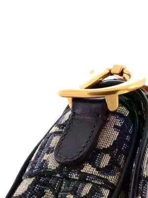 Dior Saddle Handbag Oblique Canvas Mini - Blue