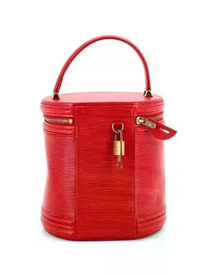 LOUIS VUITTON Cannes Beauty Case Epi Leather Satchel - Red