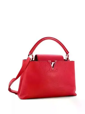 LOUIS VUITTON Capucines Mm Leather Satchel - Red