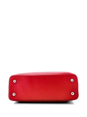 LOUIS VUITTON Capucines Mm Leather Satchel - Red