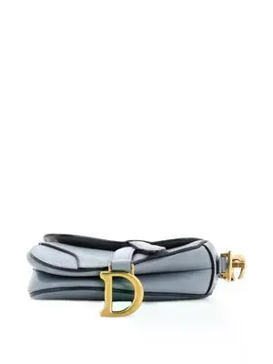 Dior Saddle Handbag Leather Micro Satchel - Blue