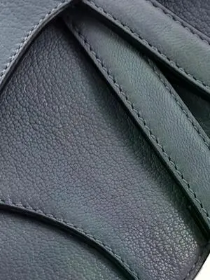Dior Saddle Handbag Leather Micro Satchel - Blue