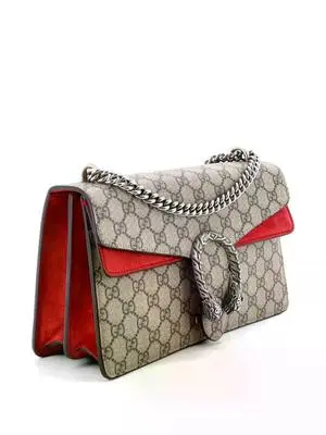 Gucci Dionysus Small Shoulder Bag Gg Coated Canvas - Brown