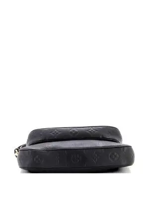 LOUIS VUITTON Multi Pochette Accessoires Monogram Empreinte Giant Crossbody Bag - Black