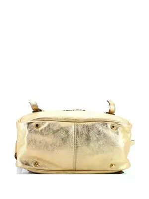 Versace Tag Bowling Leather Handbag