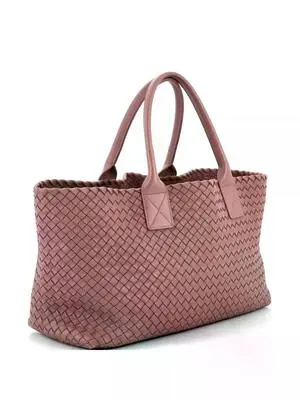Bottega Veneta Cabat Intrecciato Nappa Medium Tote Bag - Pink