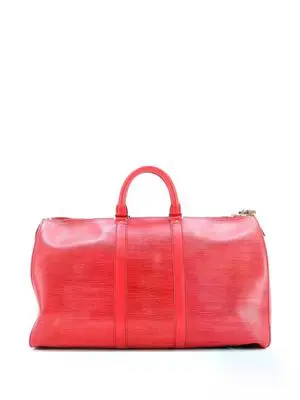 LOUIS VUITTON Keepall Bag Epi Leather 45 Travel Bag - Red