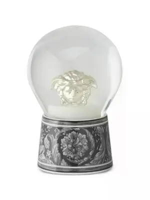 Versace Medusa Head Snow Globe - White