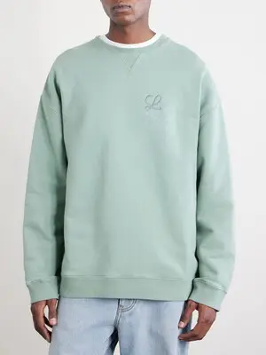 Loewe Logo-embroidered Printed Cotton-jersey Sweatshirt