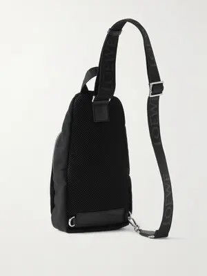 Loewe Flex Sling Canvas Bag - Black