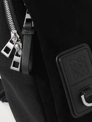 Loewe Flex Sling Canvas Bag - Black