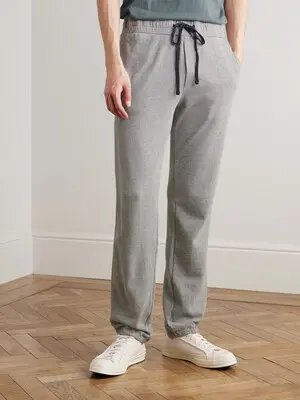 JAMES PERSE Supima Cotton-jersey Sweatpants - Gray