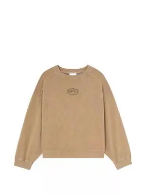 GANNI Logo Sweatshirt - Neutrals