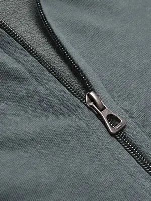 JAMES PERSE Loopback Supima Cotton-jersey Zip-up Hoodie