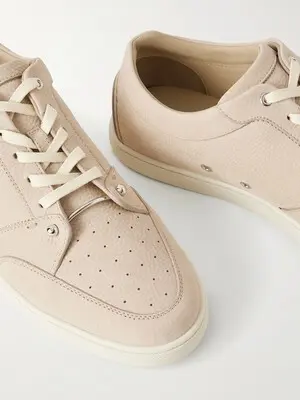 CHRISTIAN LOUBOUTIN Chambelisneak Embellished Nubuck Sneakers