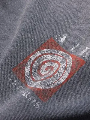 GALLERY DEPT. 40-year Printed Distressed Cotton-jersey T-shirt - Gray