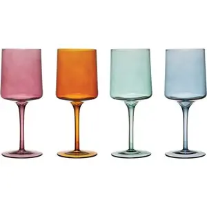 STORIED HOME Wine Glass - Pink
