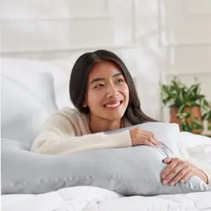 BARE HOME 19 Momme 100% Mulberry Silk Pillowcase - Silver