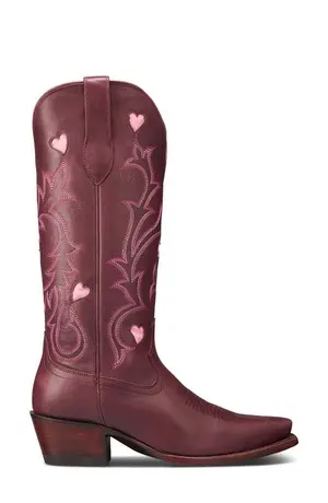 Tecovas The Annie Hearts Western Boot - Wine