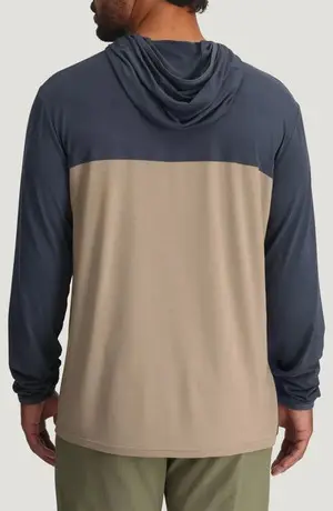 FREE FLY Performance Hoodie - Storm Cloud/desert Tan