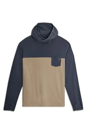 FREE FLY Performance Hoodie - Storm Cloud/desert Tan