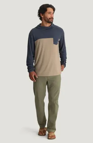 FREE FLY Performance Hoodie - Storm Cloud/desert Tan