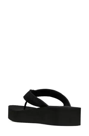 Kate Spade New York Sam Icon Platform Wedge Flip Flop - Black