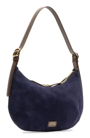 FRANCES VALENTINE Starr Suede Hobo Bag - Navy