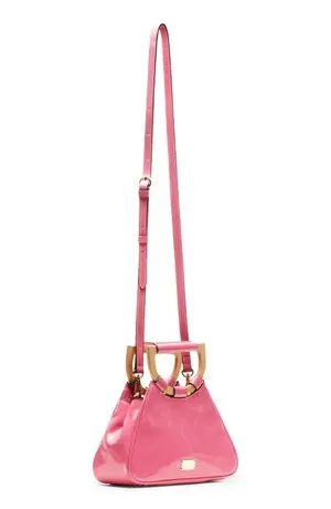 FRANCES VALENTINE Raye Leather Top Handle Tote - Pink