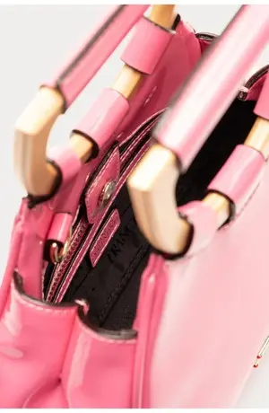 FRANCES VALENTINE Raye Leather Top Handle Tote - Pink