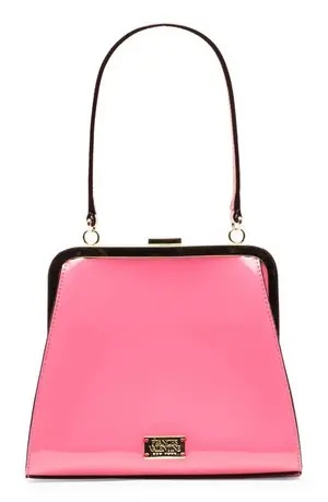 FRANCES VALENTINE Lulu Leather Frame Clutch - Pink
