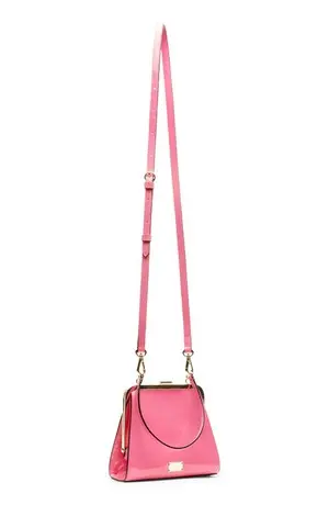 FRANCES VALENTINE Lulu Leather Frame Clutch - Pink