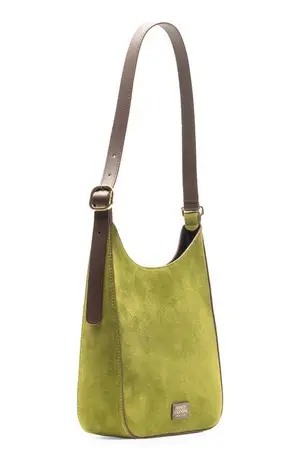 FRANCES VALENTINE Sadie Suede Shoulder Bag - Fern