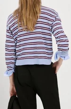 Mango Striped Sweater Polo