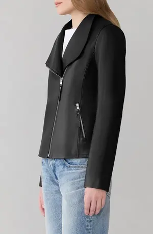 Soia & Kyo Catherine Leather Moto Jacket